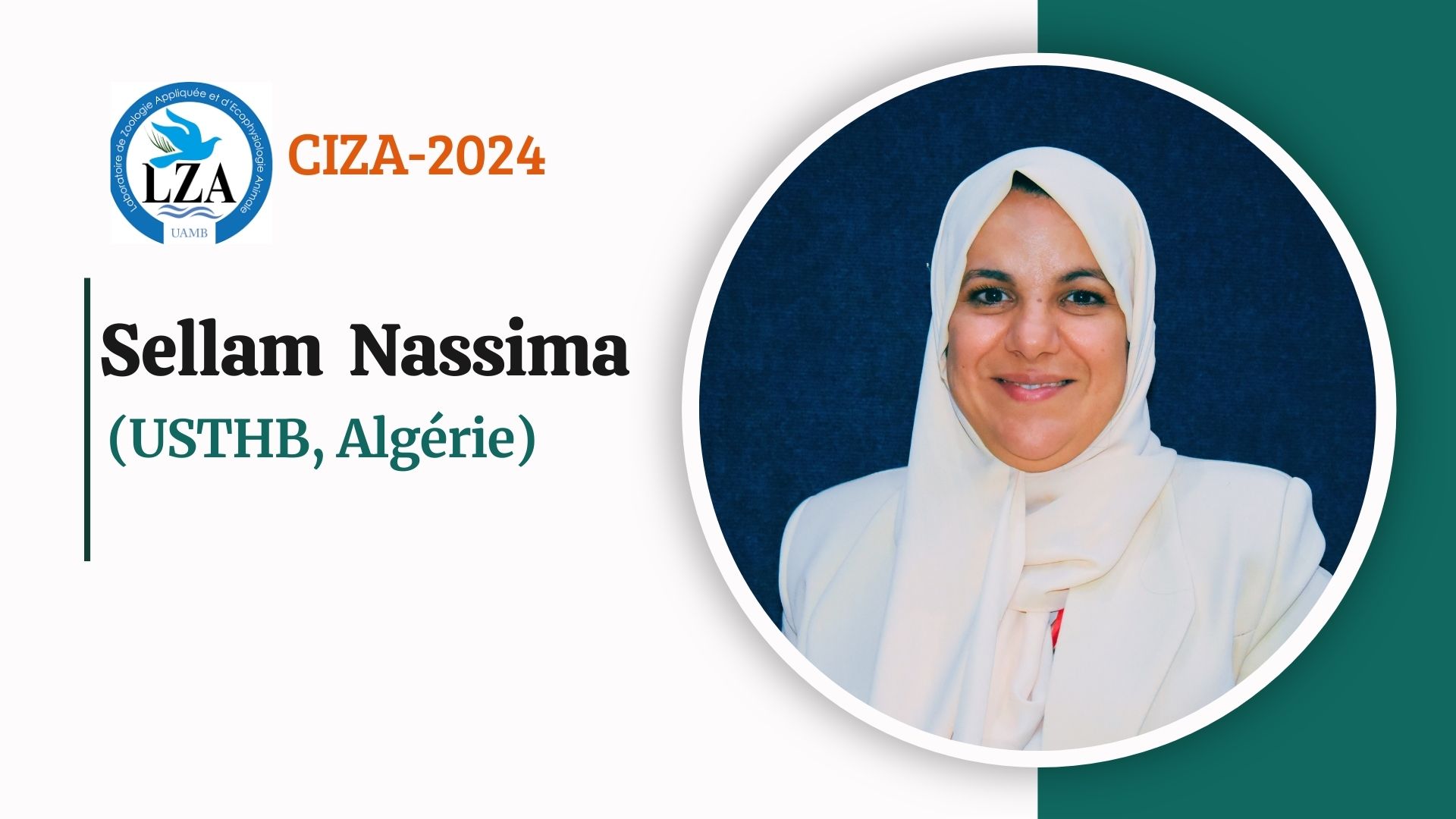 Communication de Mme. SELLAM Nassima, USTHB, Algérie: Dynamique de la ...