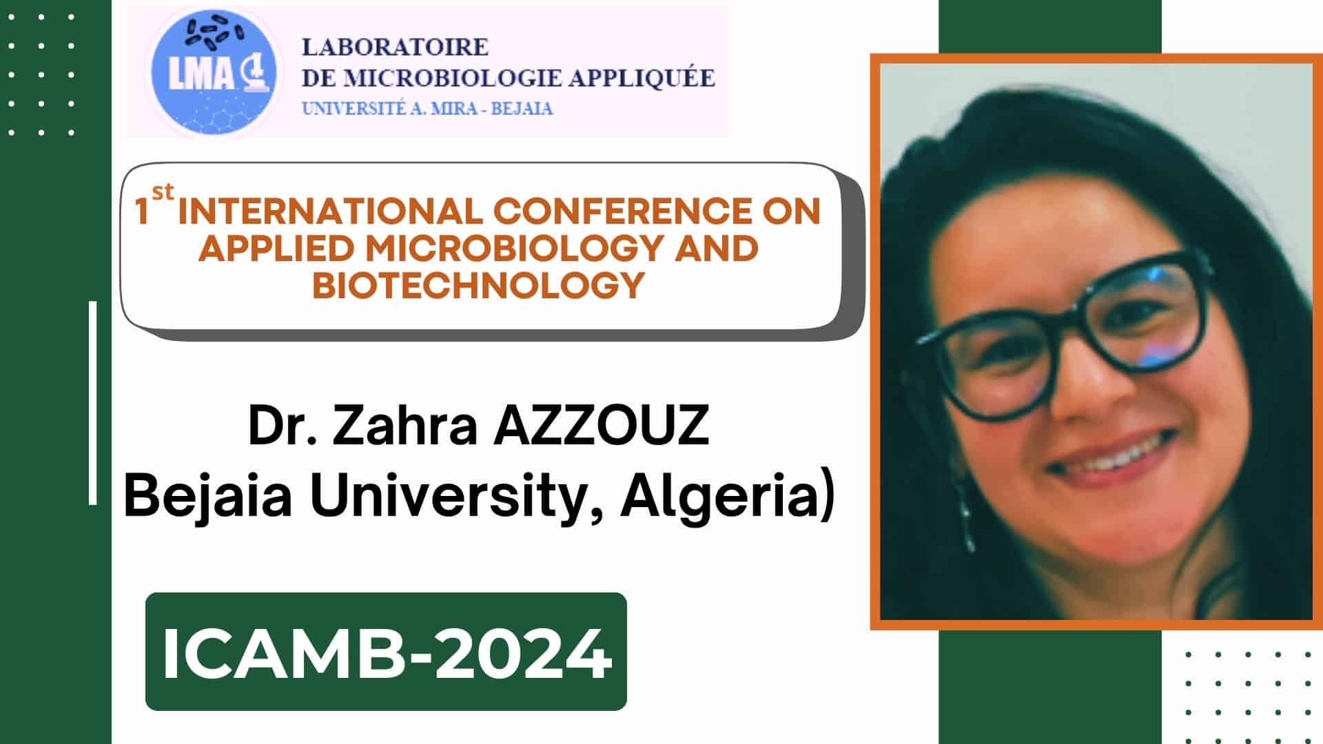 Communication de Dr. Zahra AZZOUZ (Bejaia University, Algeria ...